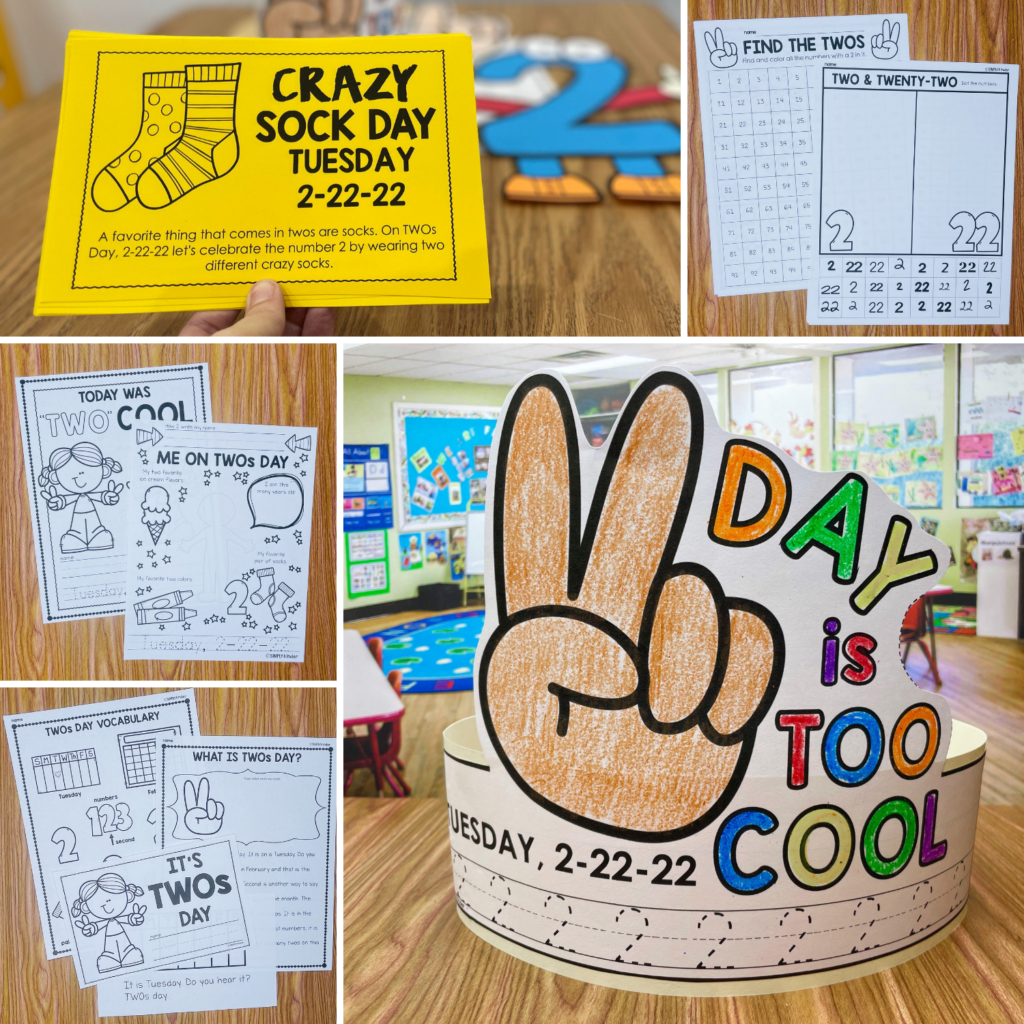 Twos Day Activities Kindergarten - Simply Kinder