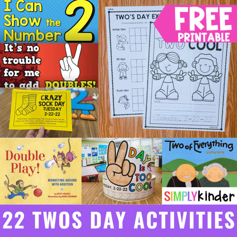 22 Twos Day Activities for Kindergarten - Simply Kinder