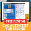 Free Digital CVC Activity for Kindergarten: Google & Seesaw - Simply Kinder