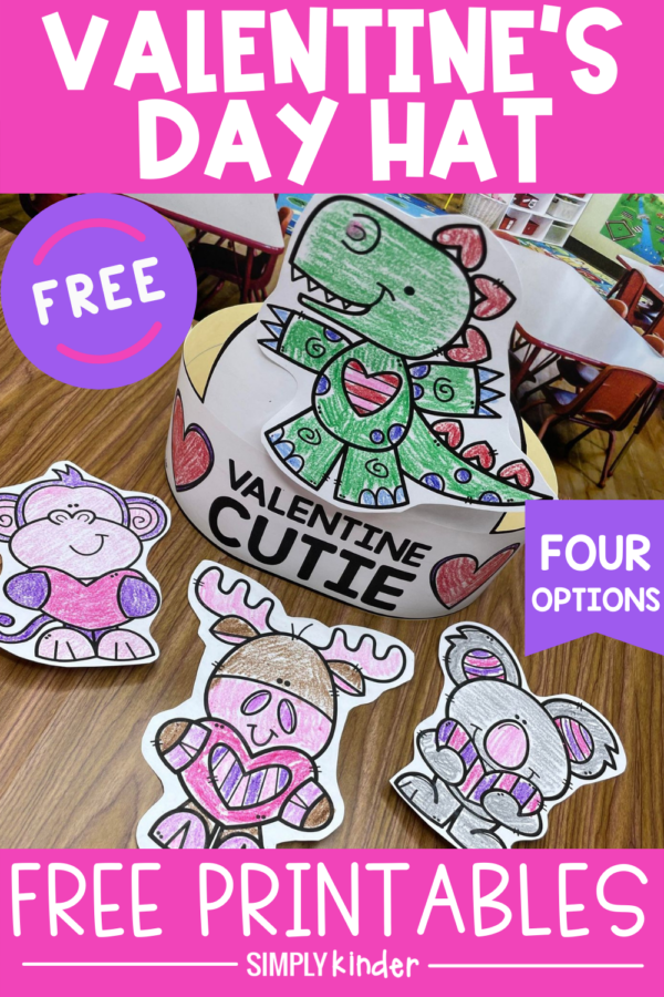 Valentine's Day Hat Free Printables - Simply Kinder