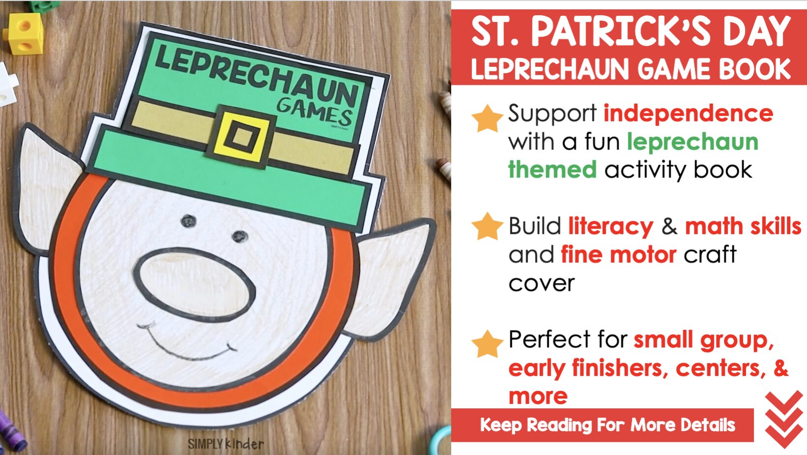 Leprechaun Game Book |St. Patrick's Day Activity - Simply Kinder