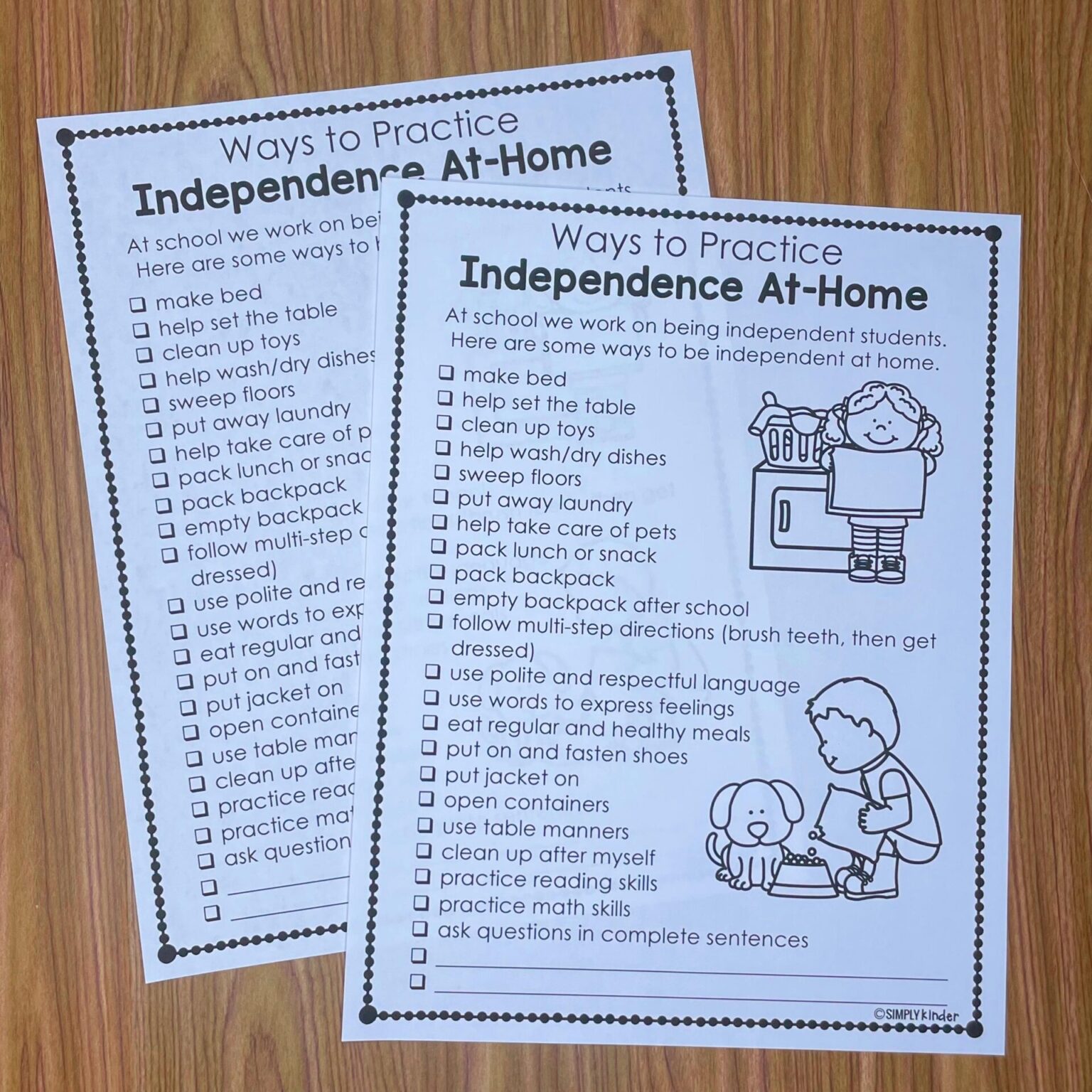 Conference Tips: Building Independence at Home - Simply Kinder