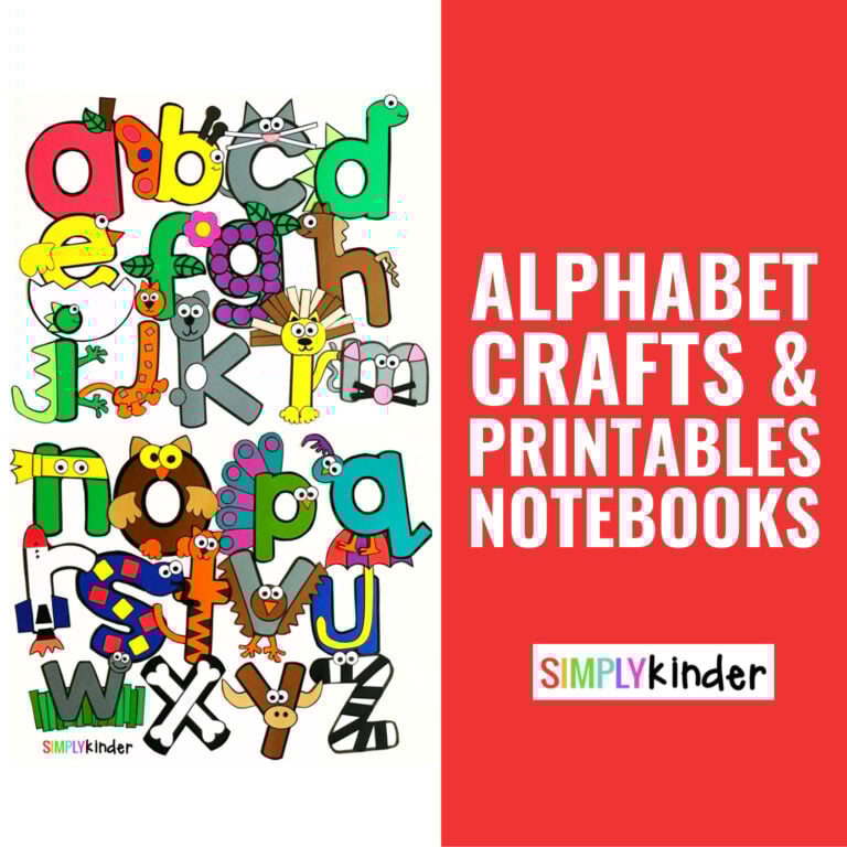 Alphabet Crafts & Printables Notebooks - Simply Kinder