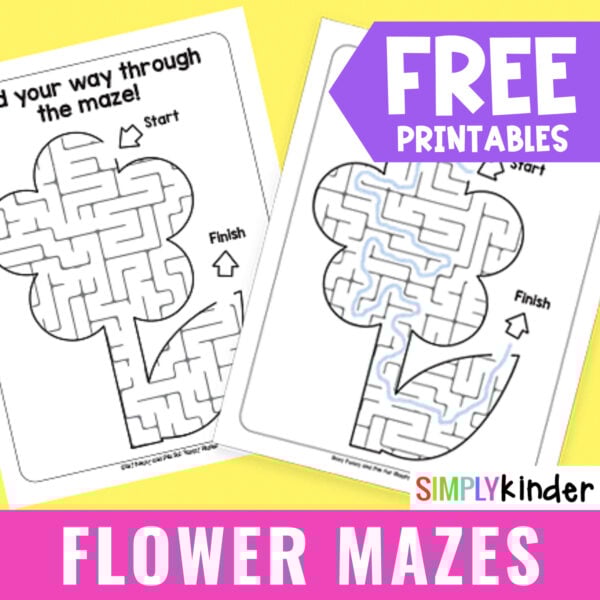 Printable Flower Mazes - Simply Kinder