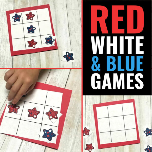 Red, White, and Blue Printable Game for Kids - Simply Kinder