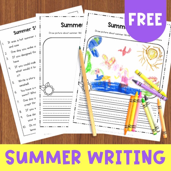 Summer Writing Prompts to Get Kinders Writing - Simply Kinder