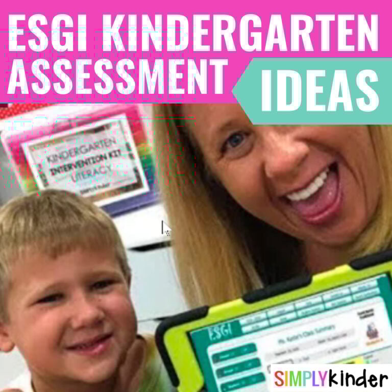 ESGI Kindergarten Assessment - Simply Kinder