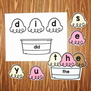 Ice Cream Sight Word Center - Simply Kinder