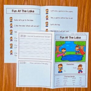 CVCe A Readers Theater for Kindergarten | The Lake - Simply Kinder