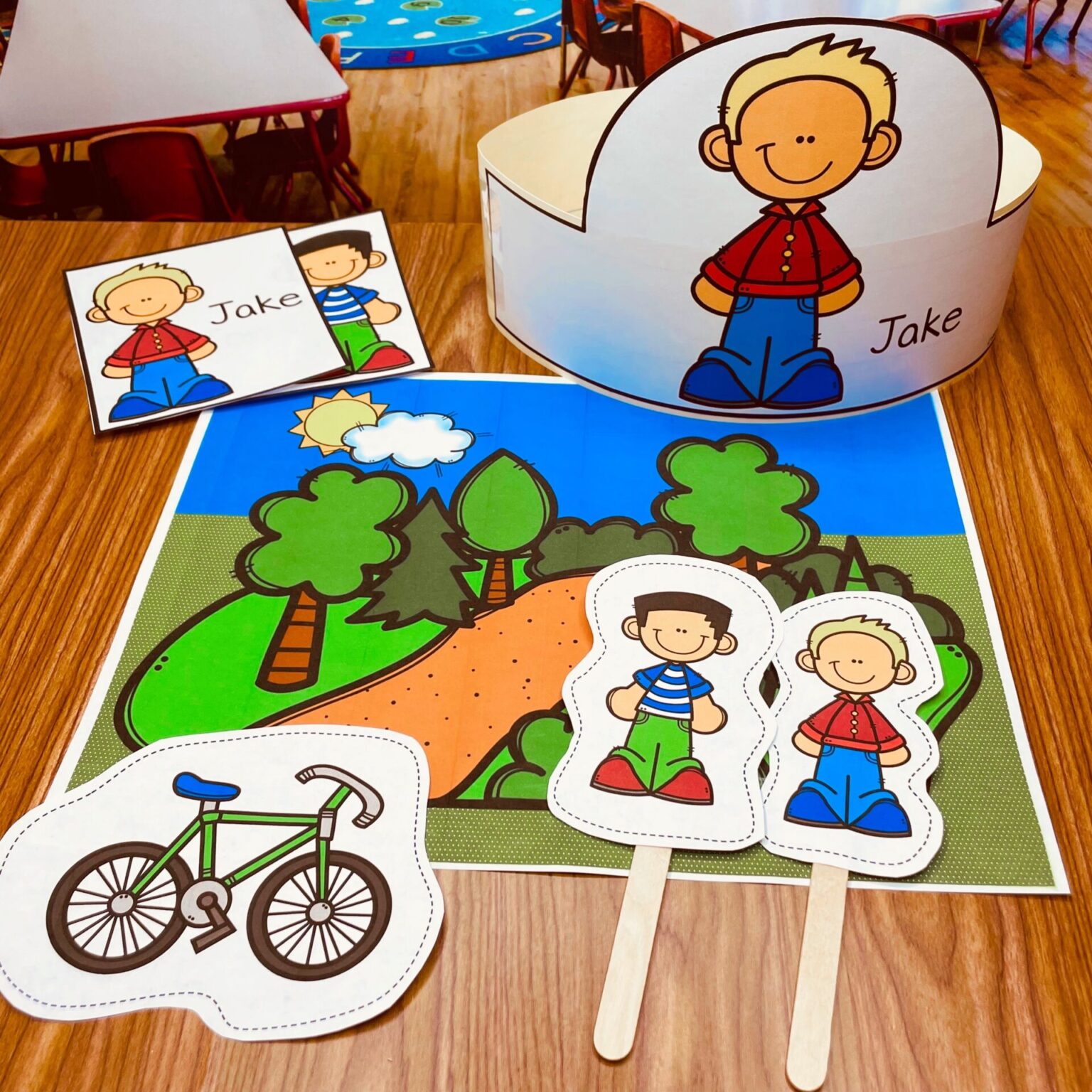 CVCe Long I Readers Theater for Kindergarten | Bike Ride - Simply Kinder
