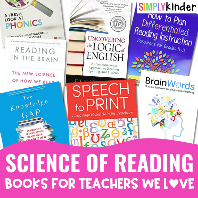 Science of Reading Books for Teachers - Simply Kinder