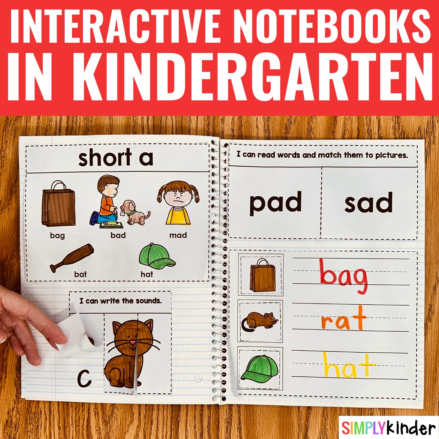 How To Use Interactive Notebooks in Kindergarten - Simply Kinder