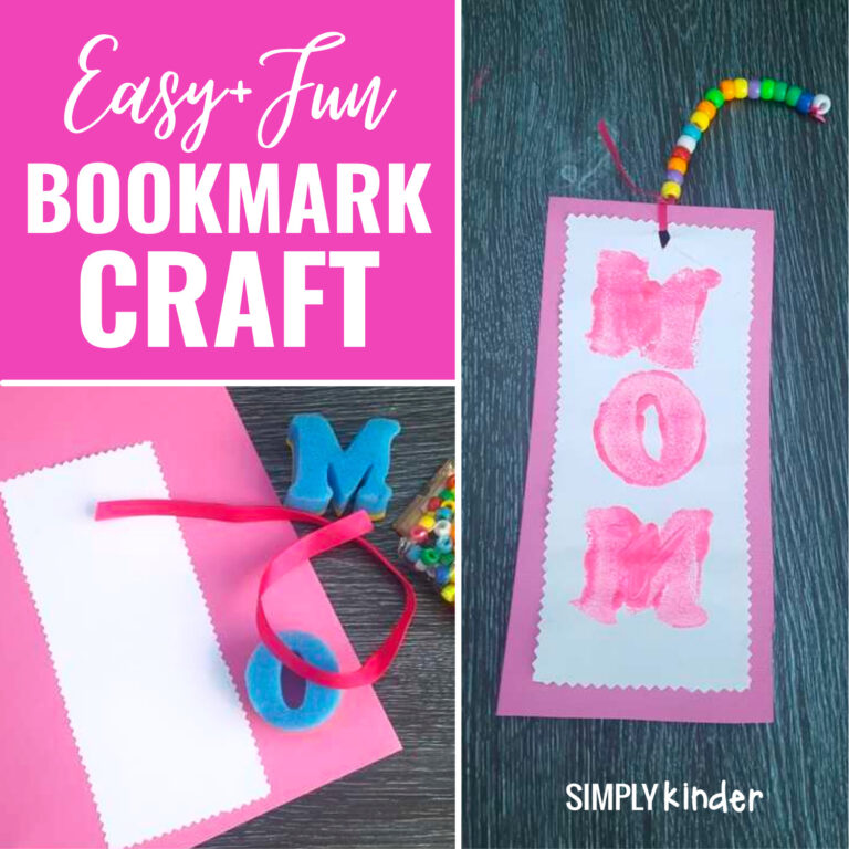 Easy Mother's Day Bookmark Gifts for Kindergarten - Simply Kinder