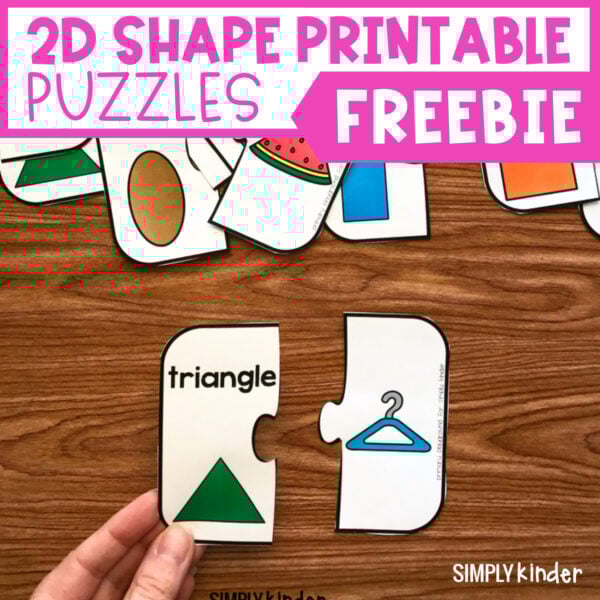 Free Printable 2D Shape Puzzles - Simply Kinder