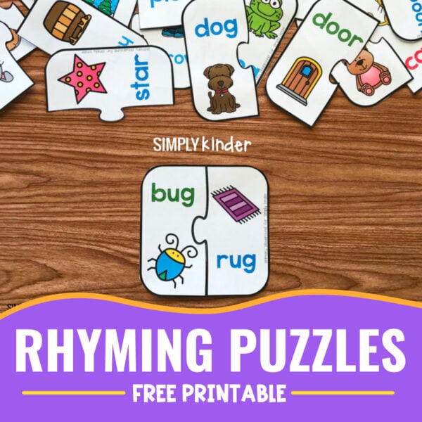 Free Printable Rhyming Puzzles - Simply Kinder