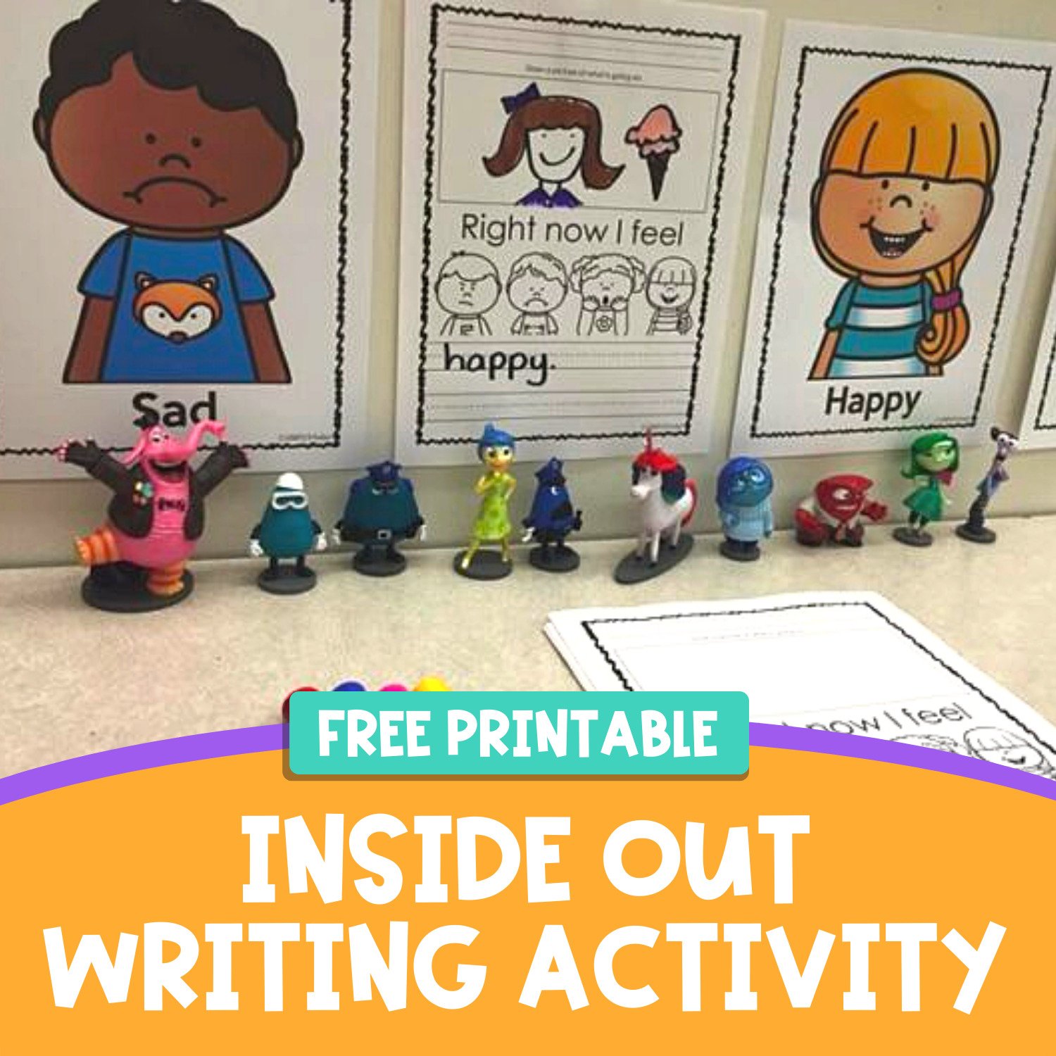 Inside Out Writing Activity - Simply Kinder