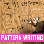 Pattern Writing: How-to with a FREE printable - Simply Kinder