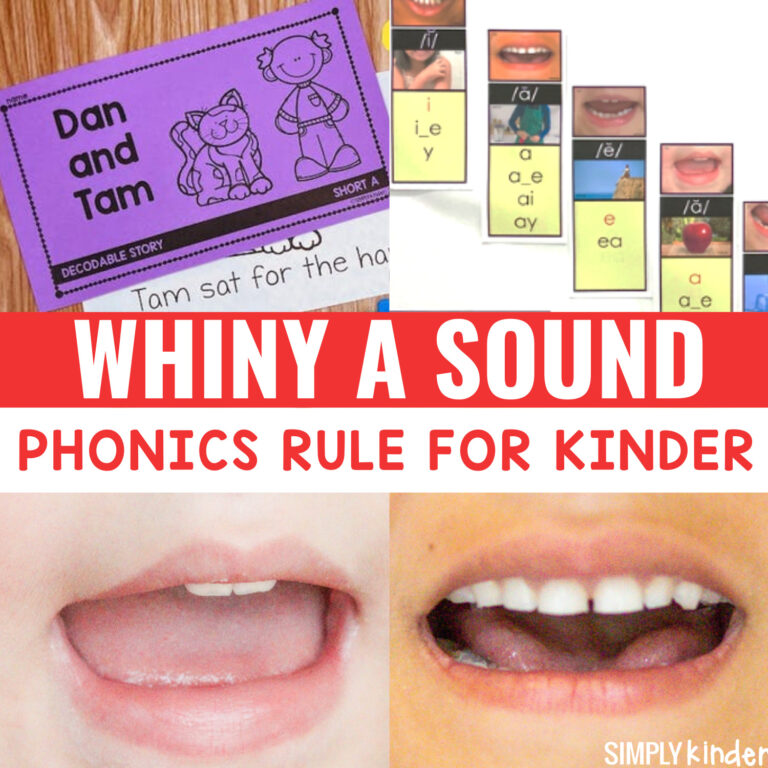 Whiny A Phonics Rule - Simply Kinder