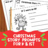 Christmas Story Prompts To Get Your Kinders Writing - Simply Kinder