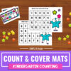 Count & Cover Mats: A Counting Activity For Kindergarten - Simply Kinder