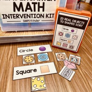 Kindergarten Math Centers for Intervention Kit, Center Small Group ...
