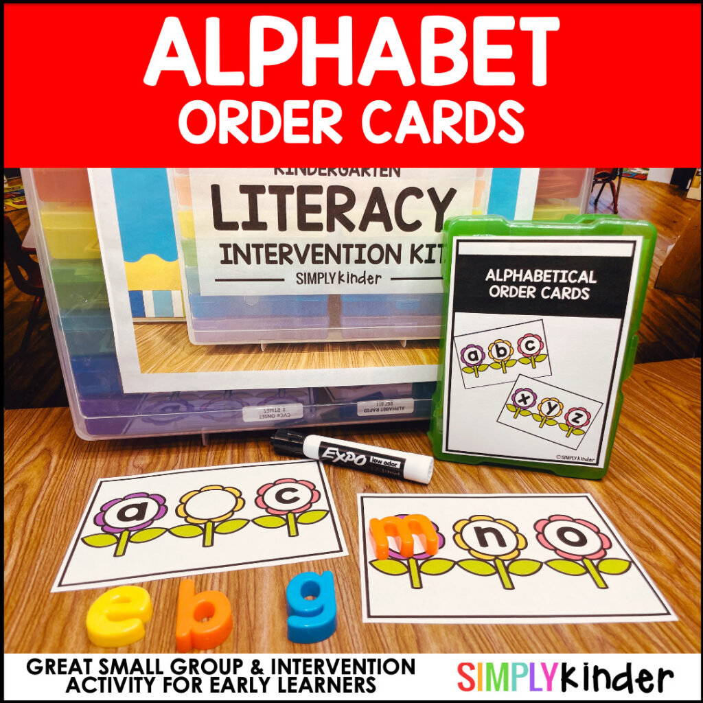 Alphabet Intervention Activity - Simply Kinder