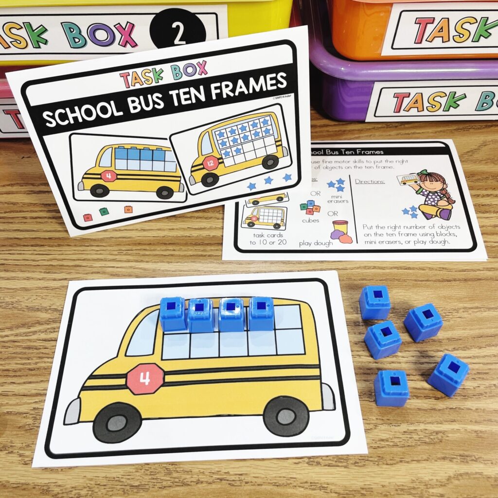 August Morning Bins Task Box - Simply Kinder