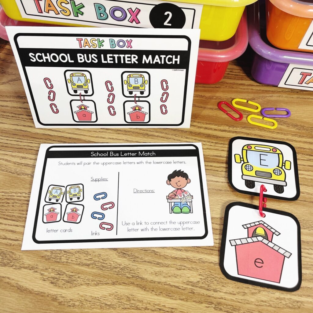 August Morning Bins Task Box - Simply Kinder