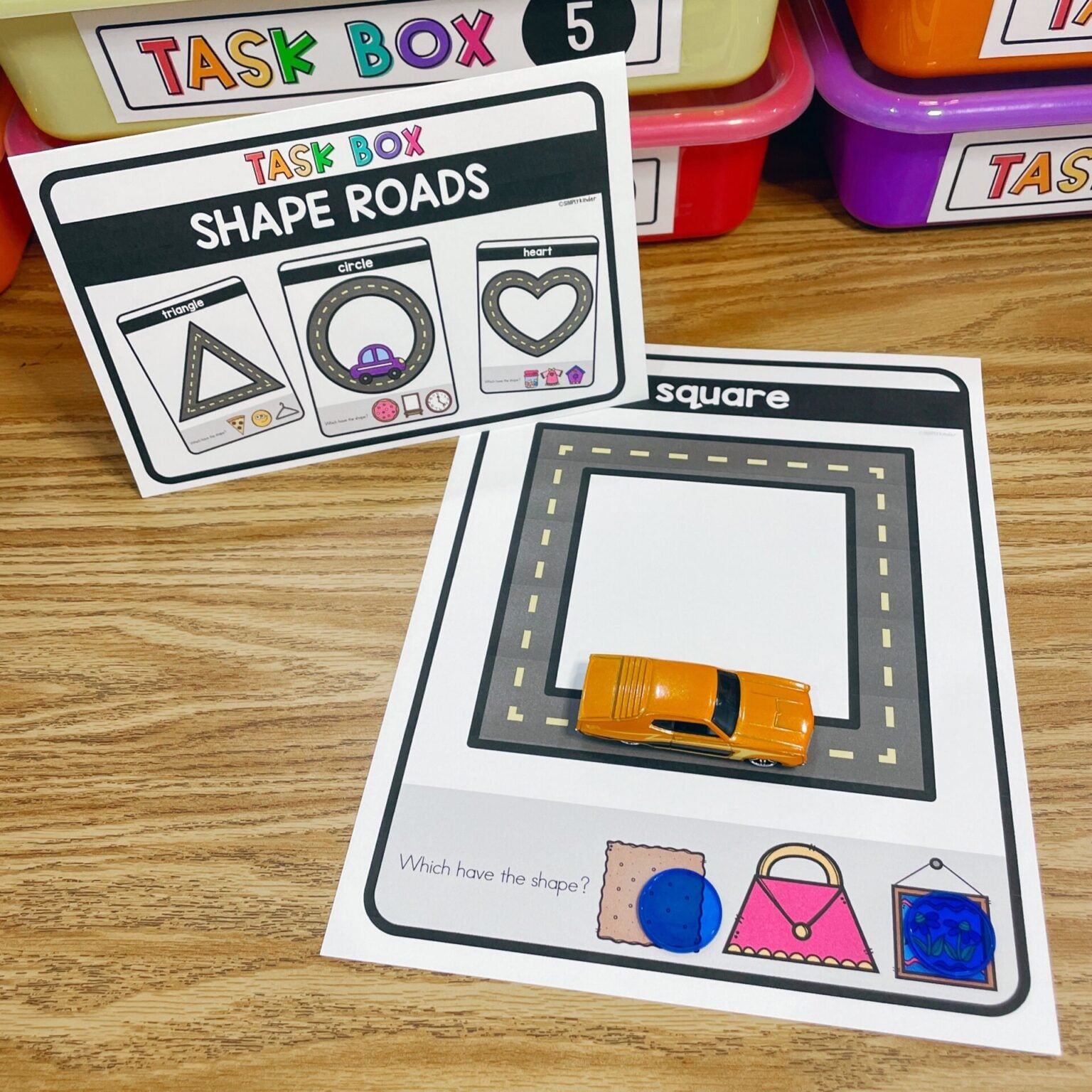 August Morning Bins Task Box - Simply Kinder