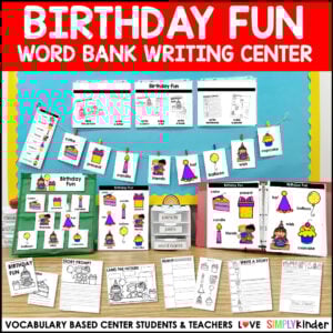 Kindergarten Writing Center, Vocabulary Writing Centers Activities for ...