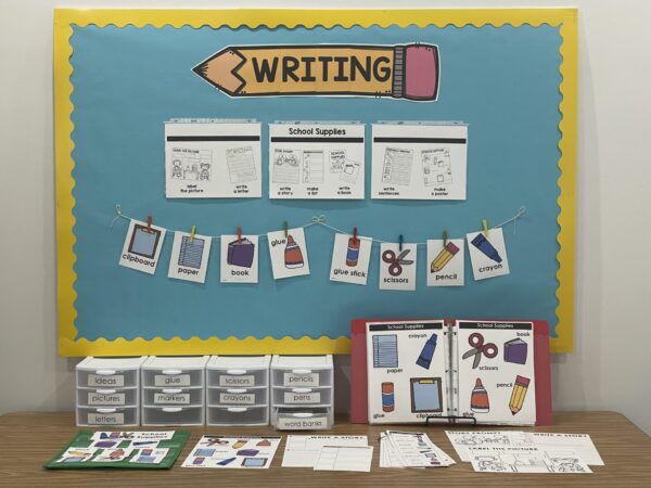 Word Bank Writing Centers for Kindergarten - Simply Kinder