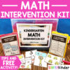 Math Intervention Kit in Kindergarten - Simply Kinder