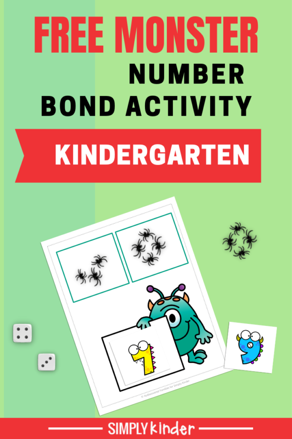 Monster Number Bonds: Free Printable - Simply Kinder