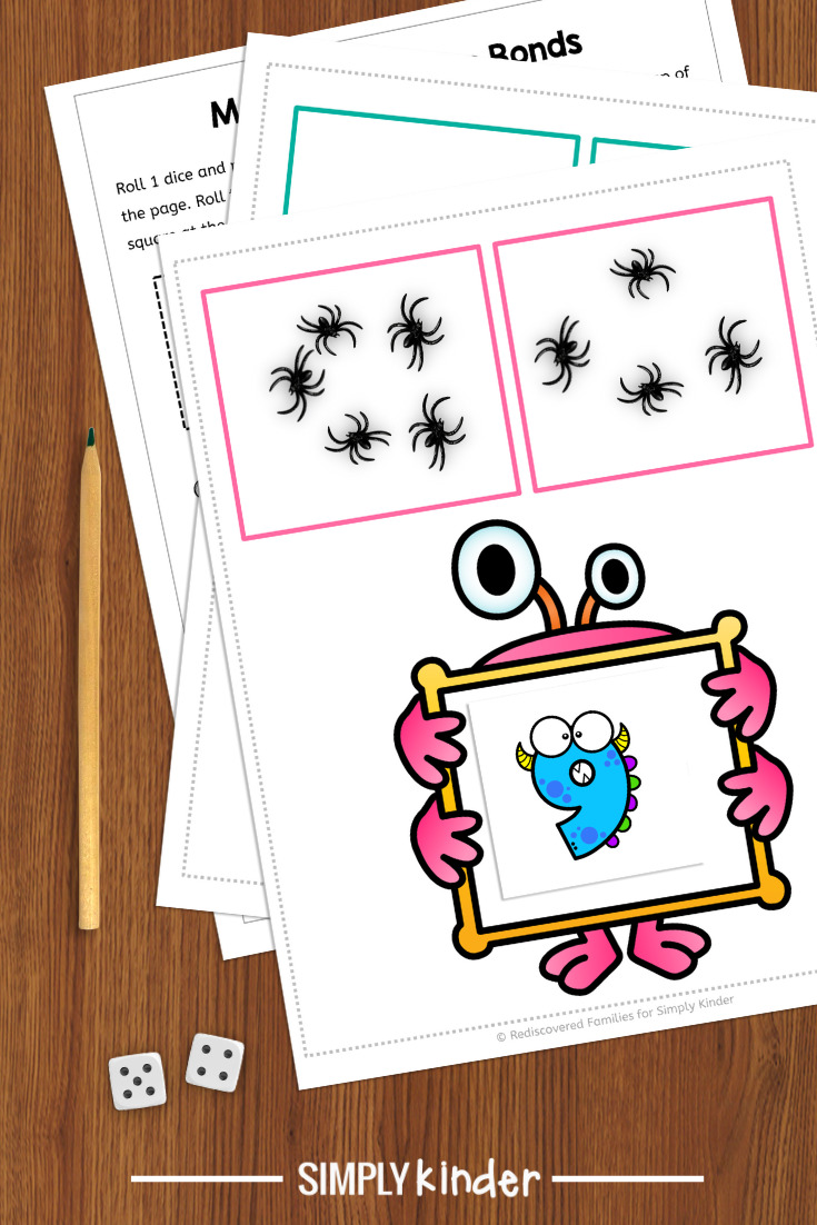 Monster Number Bonds Free Printable Simply Kinder