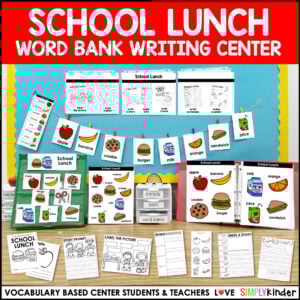 Kindergarten Writing Center, Vocabulary Writing Centers Activities for ...