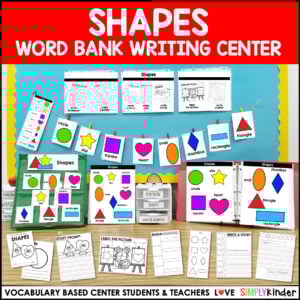 Kindergarten Writing Center, Vocabulary Writing Centers Activities for ...