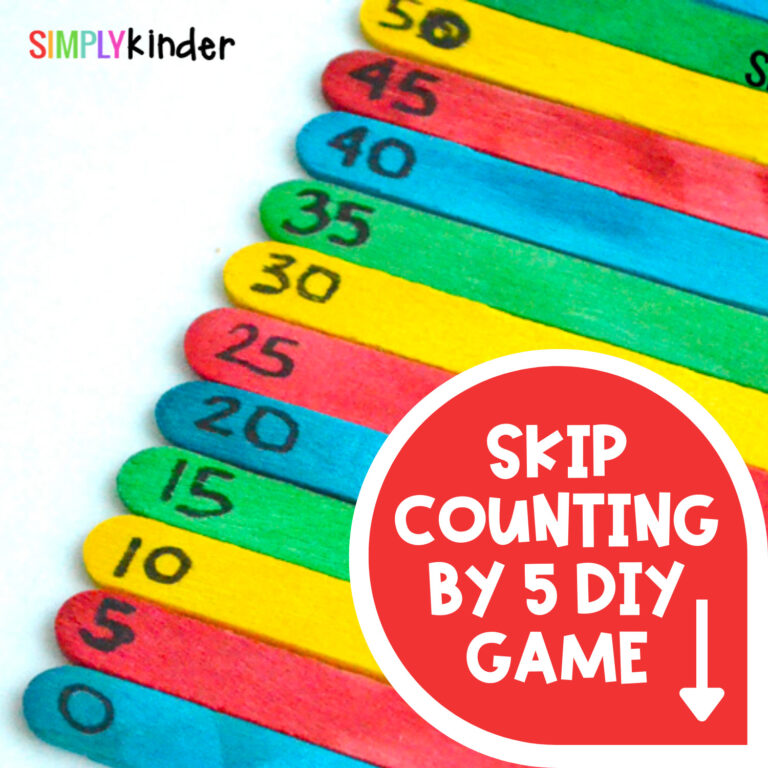 Skip Counting by 5 DIY Game - Simply Kinder
