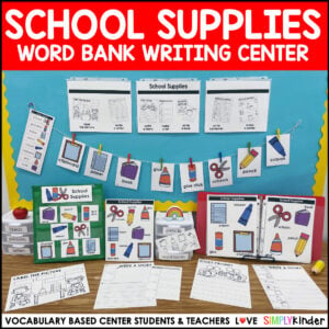Word Bank Writing Center Bundle - Simply Kinder
