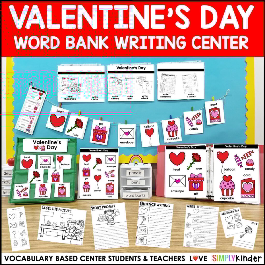 Kindergarten Writing Center, Vocabulary Writing Centers Activities for ...