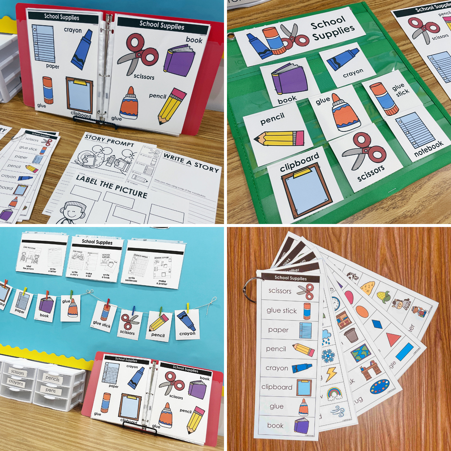Word Bank Writing Centers For Kindergarten Simply Kinder