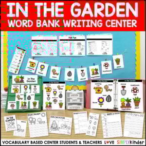 Kindergarten Writing Center, Vocabulary Writing Centers Activities for ...