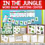 Kindergarten Writing Center, Vocabulary Writing Centers Activities for ...