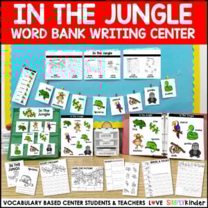 Kindergarten Writing Center, Vocabulary Writing Centers Activities for ...