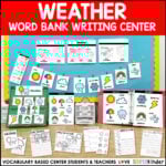 Kindergarten Writing Center, Vocabulary Writing Centers Activities for ...