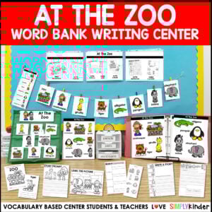 Kindergarten Writing Center, Vocabulary Writing Centers Activities for ...