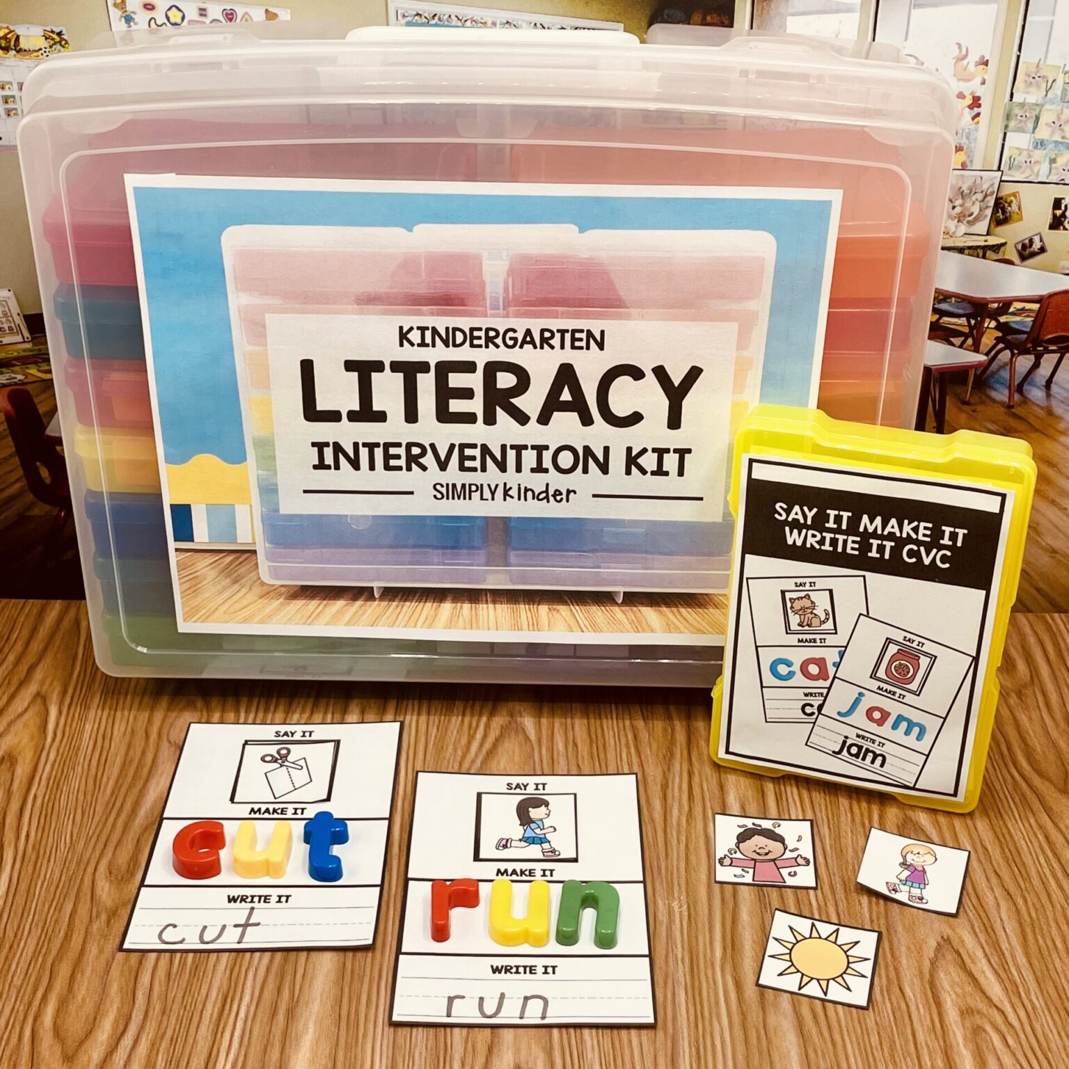 CVC Writing Intervention Kit Activity - Simply Kinder