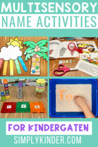 Multisensory Name Activities - Simply Kinder