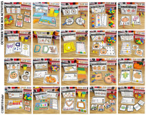 October Morning Bin Task Boxes - Simply Kinder
