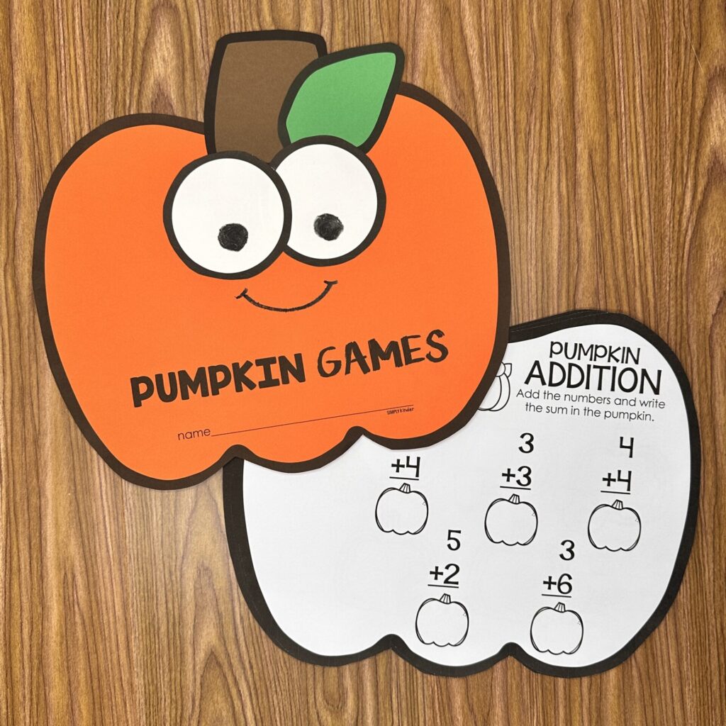 Pumpkin Craft and Activity Book | Pumpkin Games - Simply Kinder