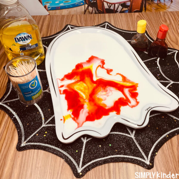 Haunted Milk STEM Activity - Simply Kinder
